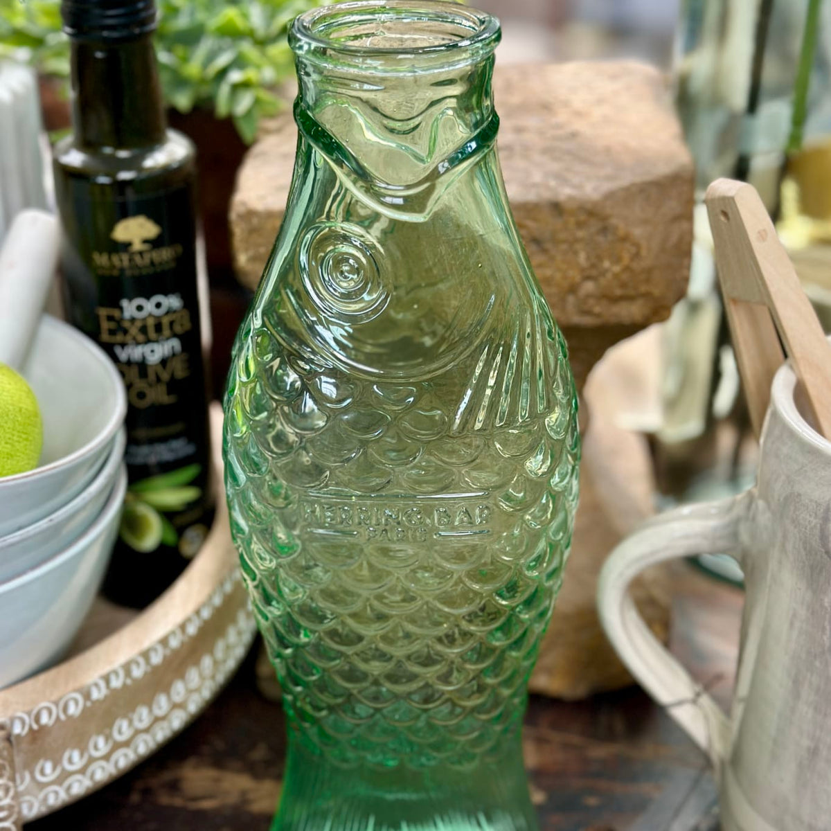 Fish & Fish Carafe - Green – Magpie Style