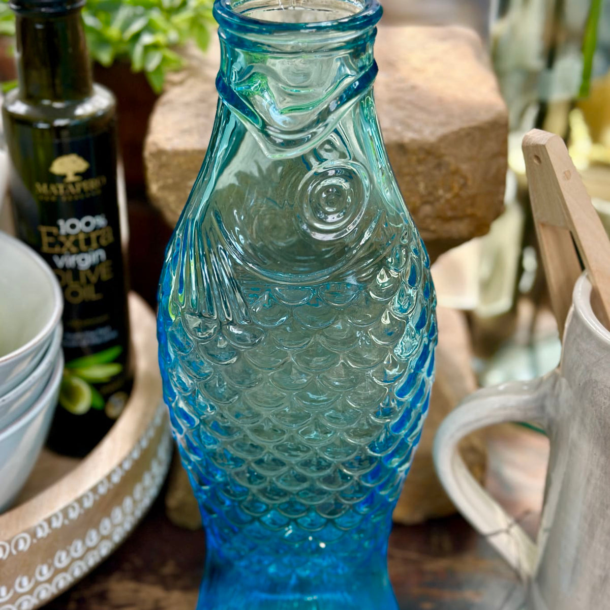 Fish & Fish Carafe - Blue – Magpie Style