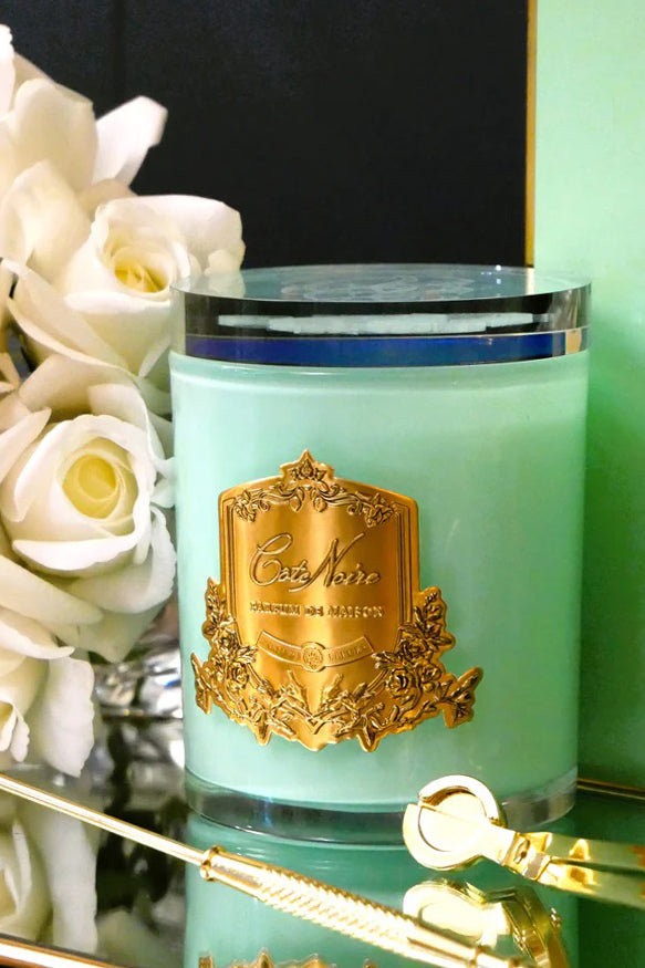 COTE NOIRE Persian Lime, Jade Candle, Crystal Lid - Gold 450g – Magpie ...