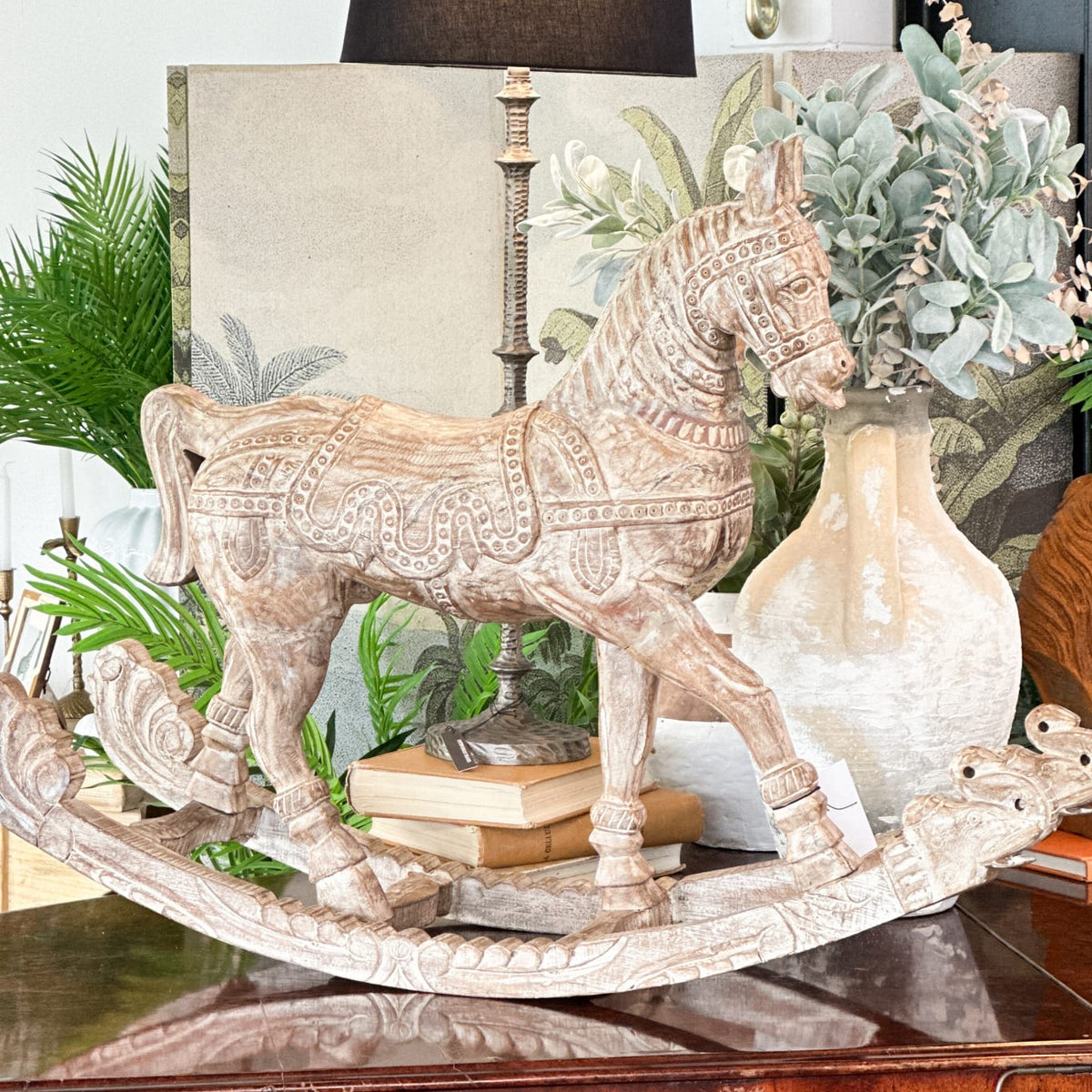 Original Wooden Rocking Horse – Magpie Style